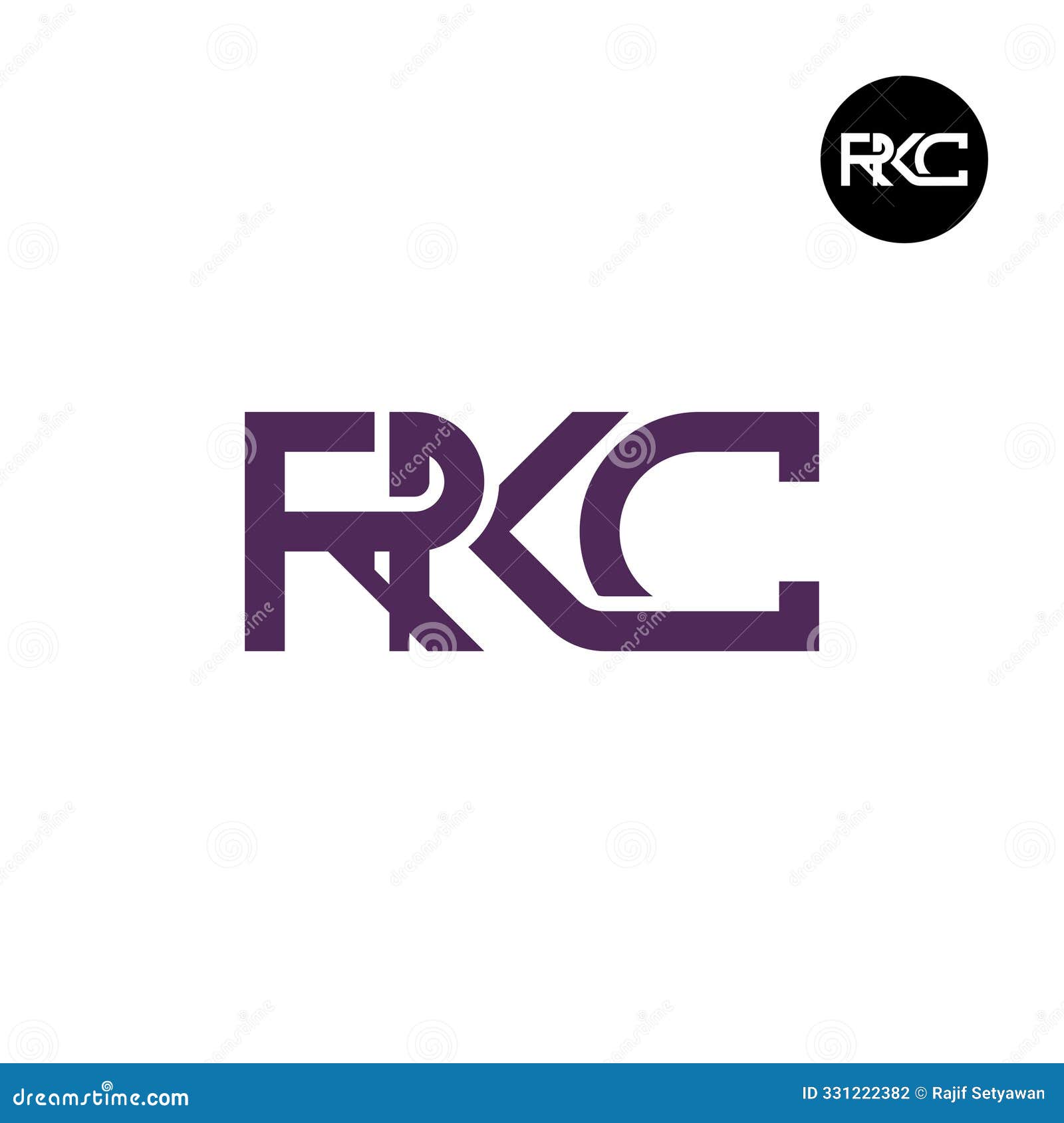 RKC Logo Letter Monogram Design Stock Vector - Illustration of ...