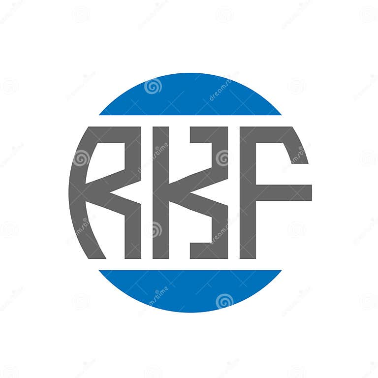 RKF Letter Logo Design on White Background. RKF Creative Initials ...