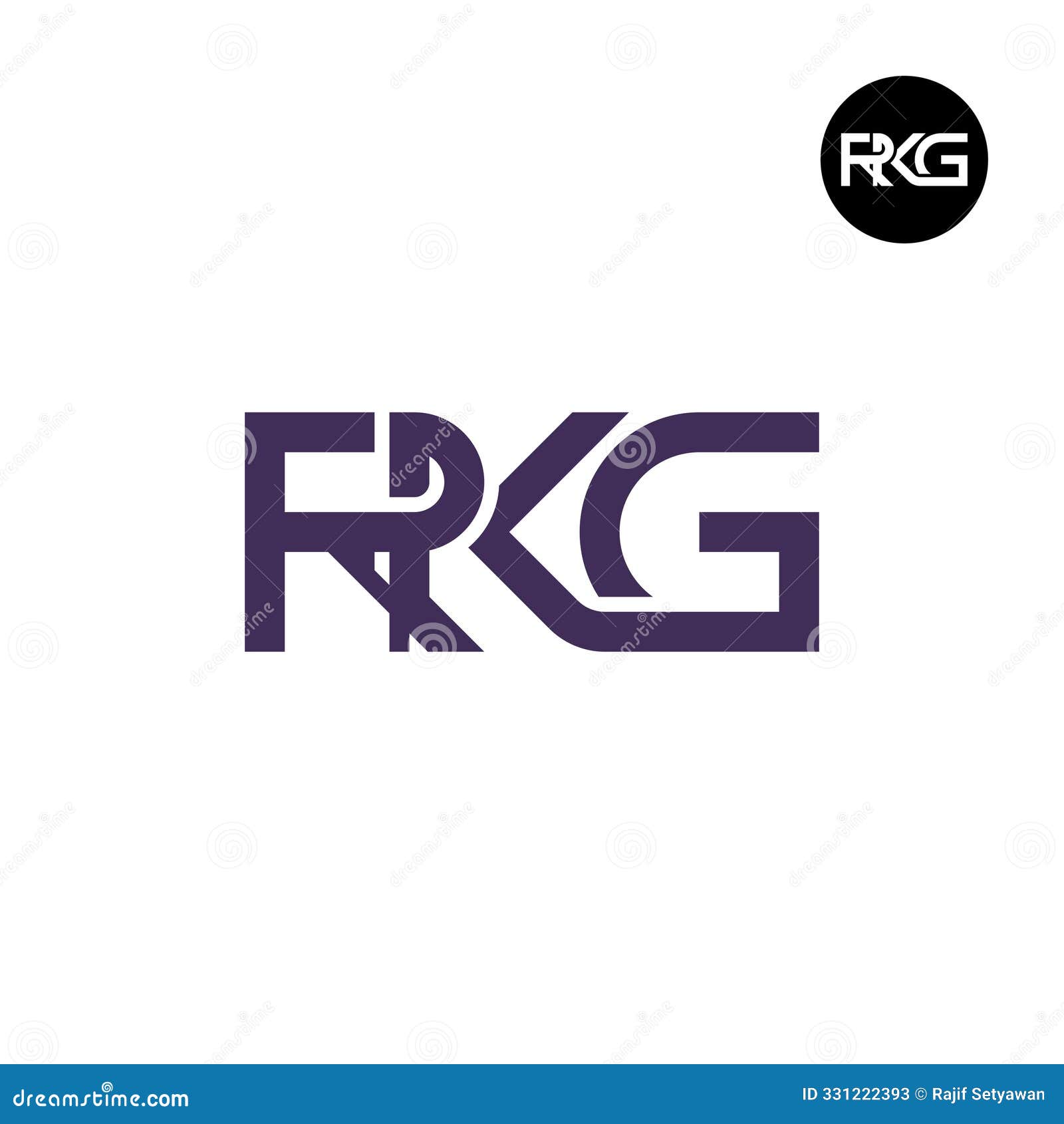 RKG Logo Letter Monogram Design Stock Vector - Illustration of name ...