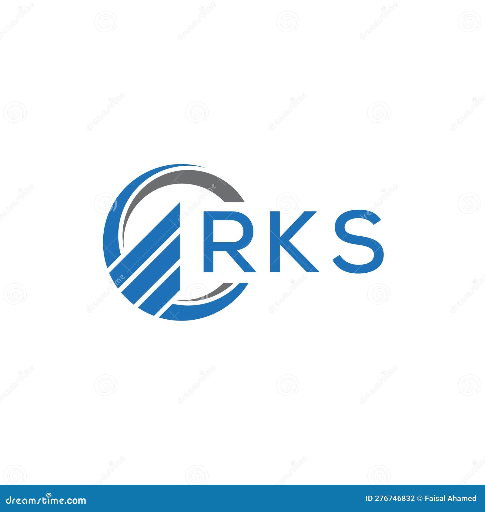 RKS Abstract Technology Logo Design on White Background. RKS Creative ...