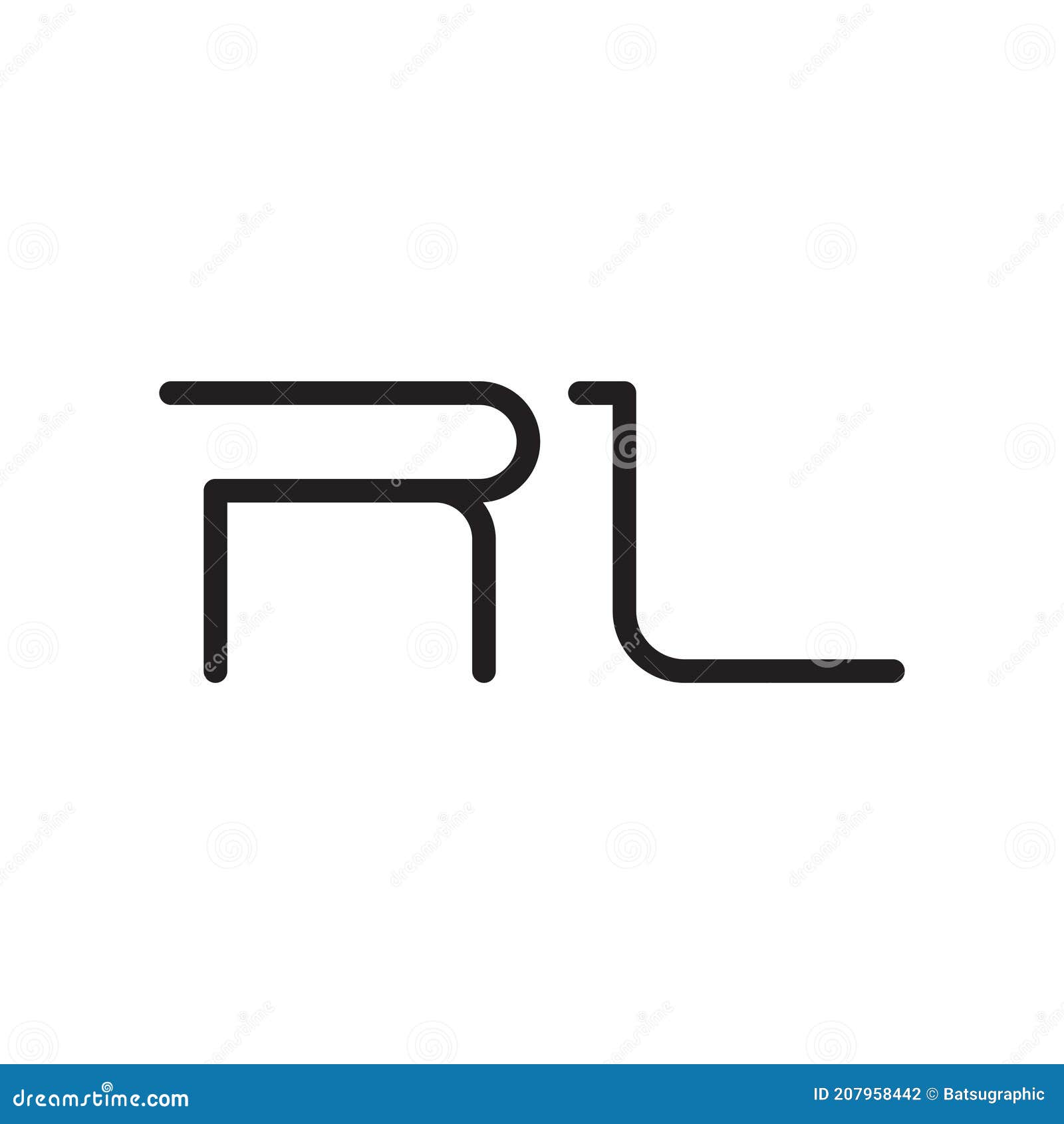 Rl Initial Letter Vector Logo Icon Stock Vector - Illustration of ...