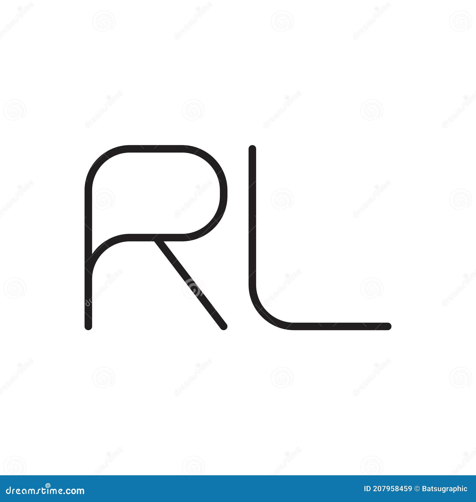 Rl Initial Letter Vector Logo Icon Stock Vector - Illustration of ...