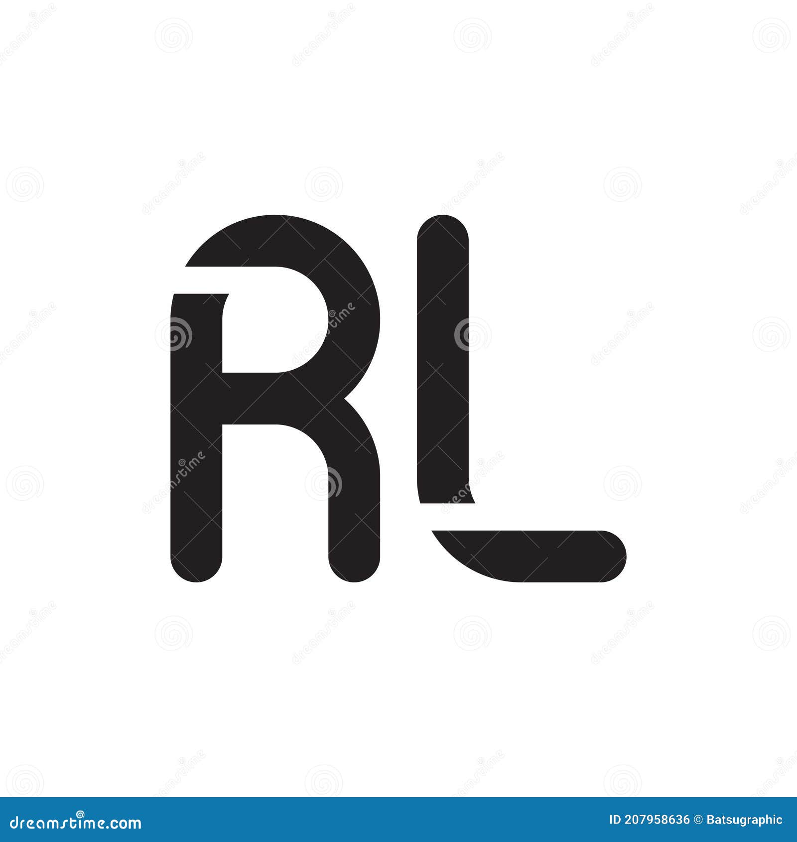 Rl Initial Letter Vector Logo Icon Stock Vector - Illustration of ...