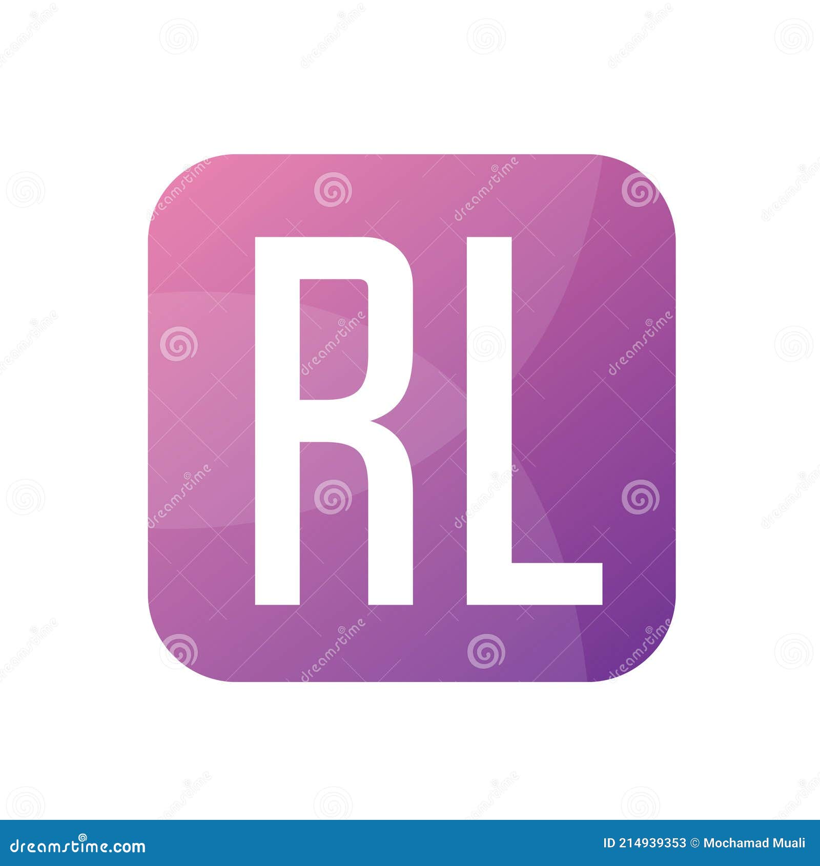 RL Letter Logo Design with Simple Style Stock Vector - Illustration of ...