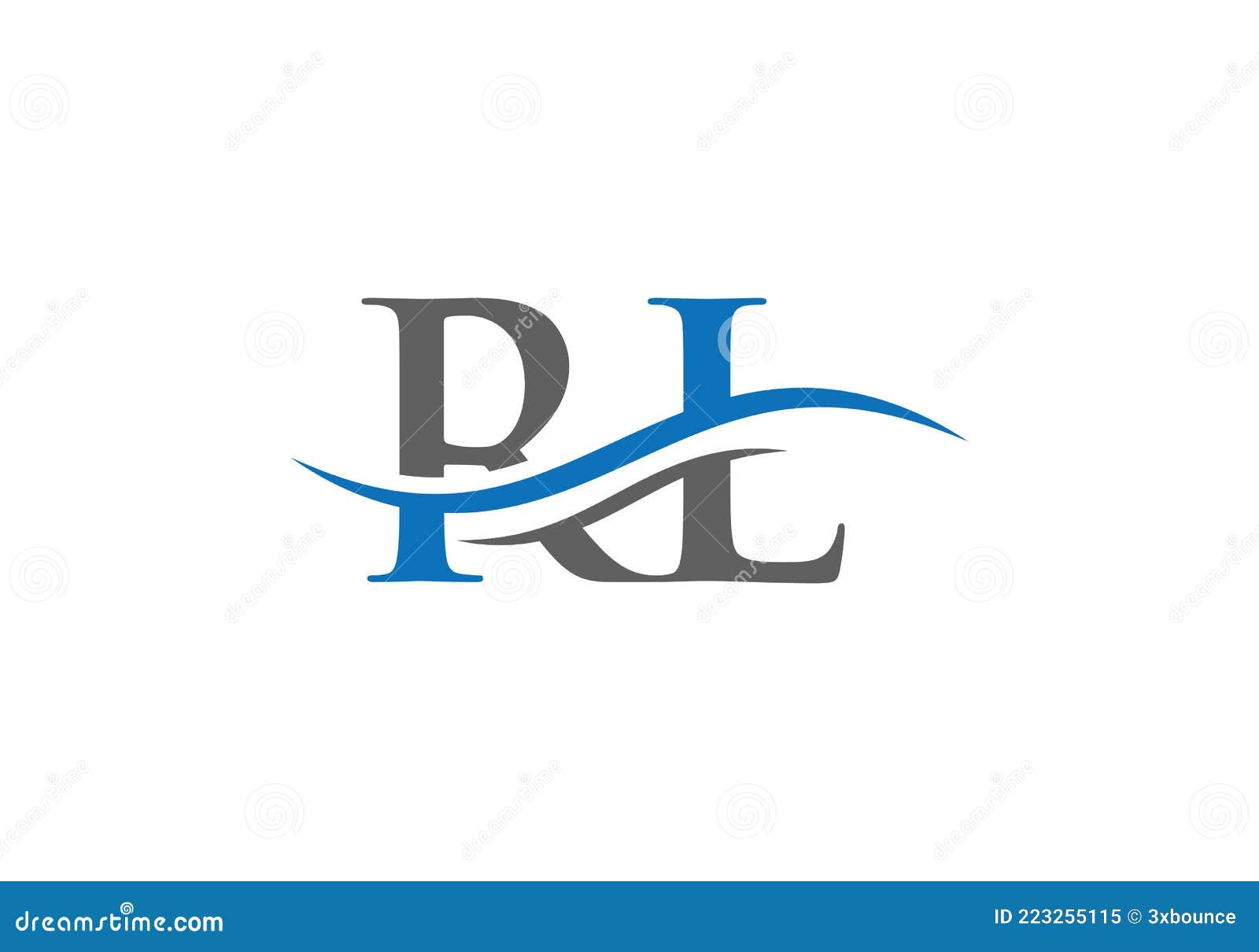 RL Logo. Monogram Letter RL Logo Design Vector. RL Letter Logo Design ...