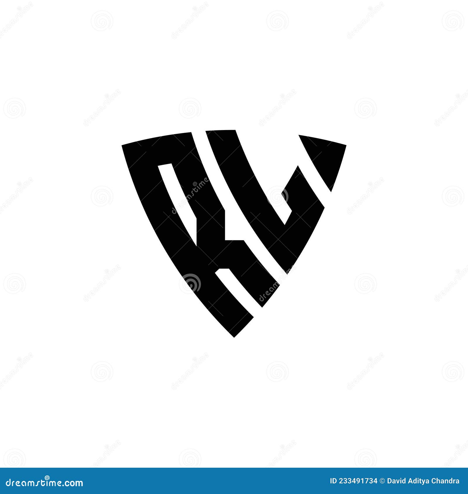 RL Logo Monogram Triangle Shield Style Stock Vector - Illustration of ...