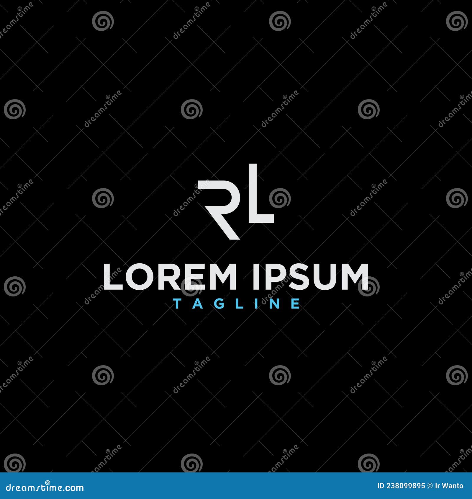 Rl Monogram Logo Design Inspiration Stock Vector - Illustration of ...