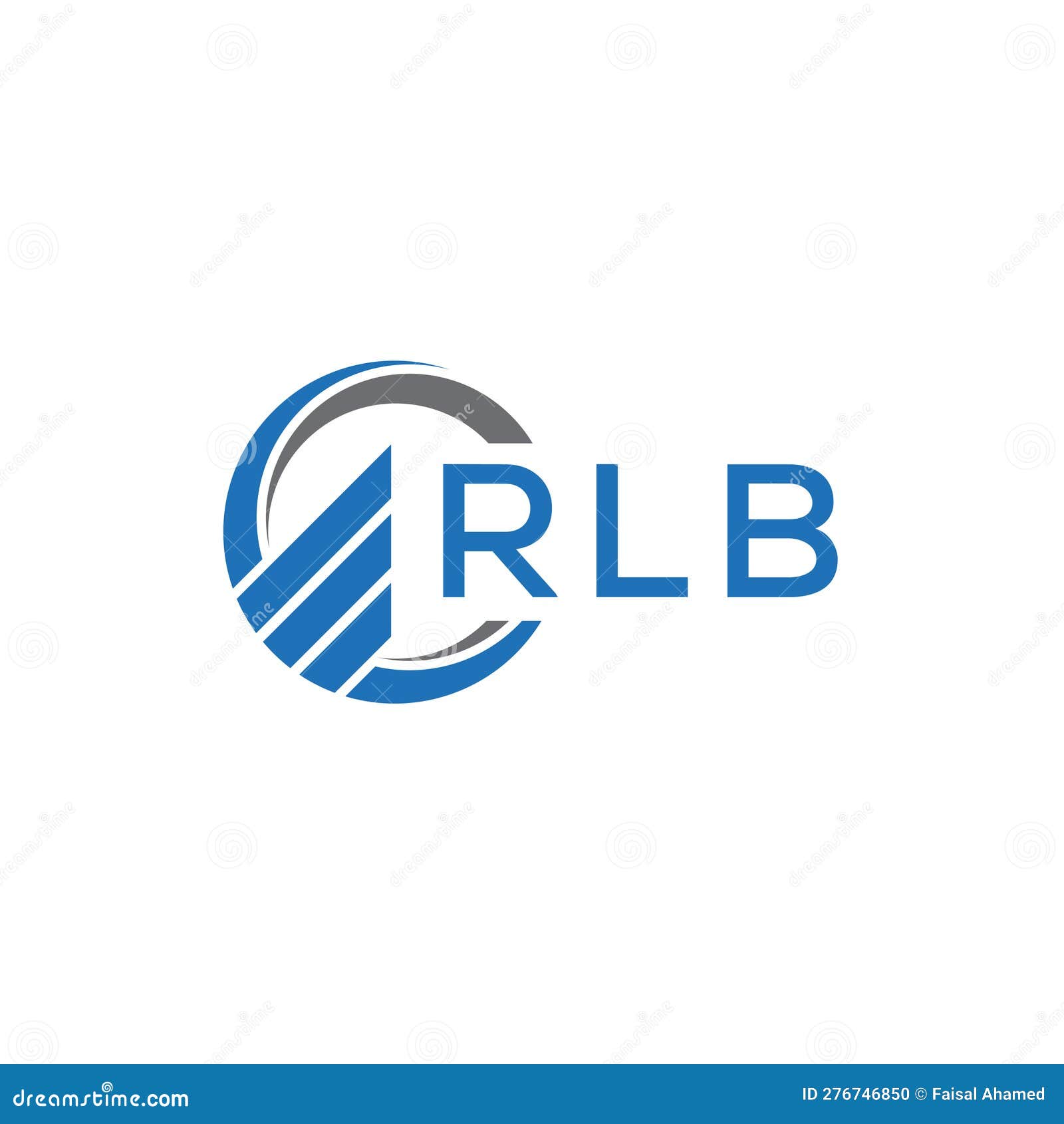 RLB Abstract Technology Logo Design on White Background. RLB Creative ...
