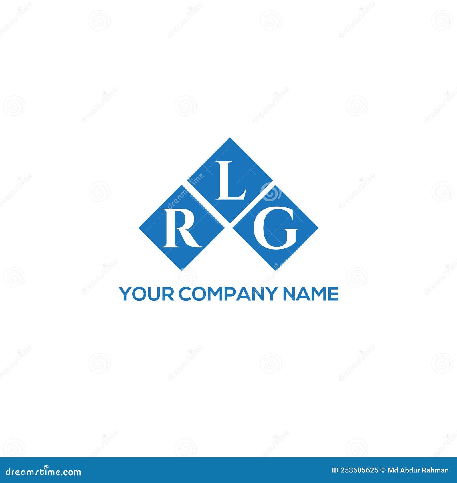 RLG Letter Logo Design on WHITE Background. RLG Creative Initials ...