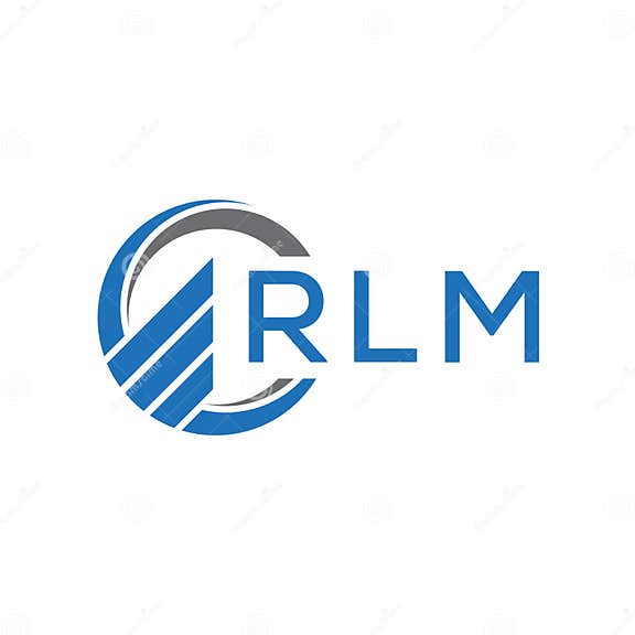 RLM Abstract Technology Logo Design on White Background. RLM Creative ...