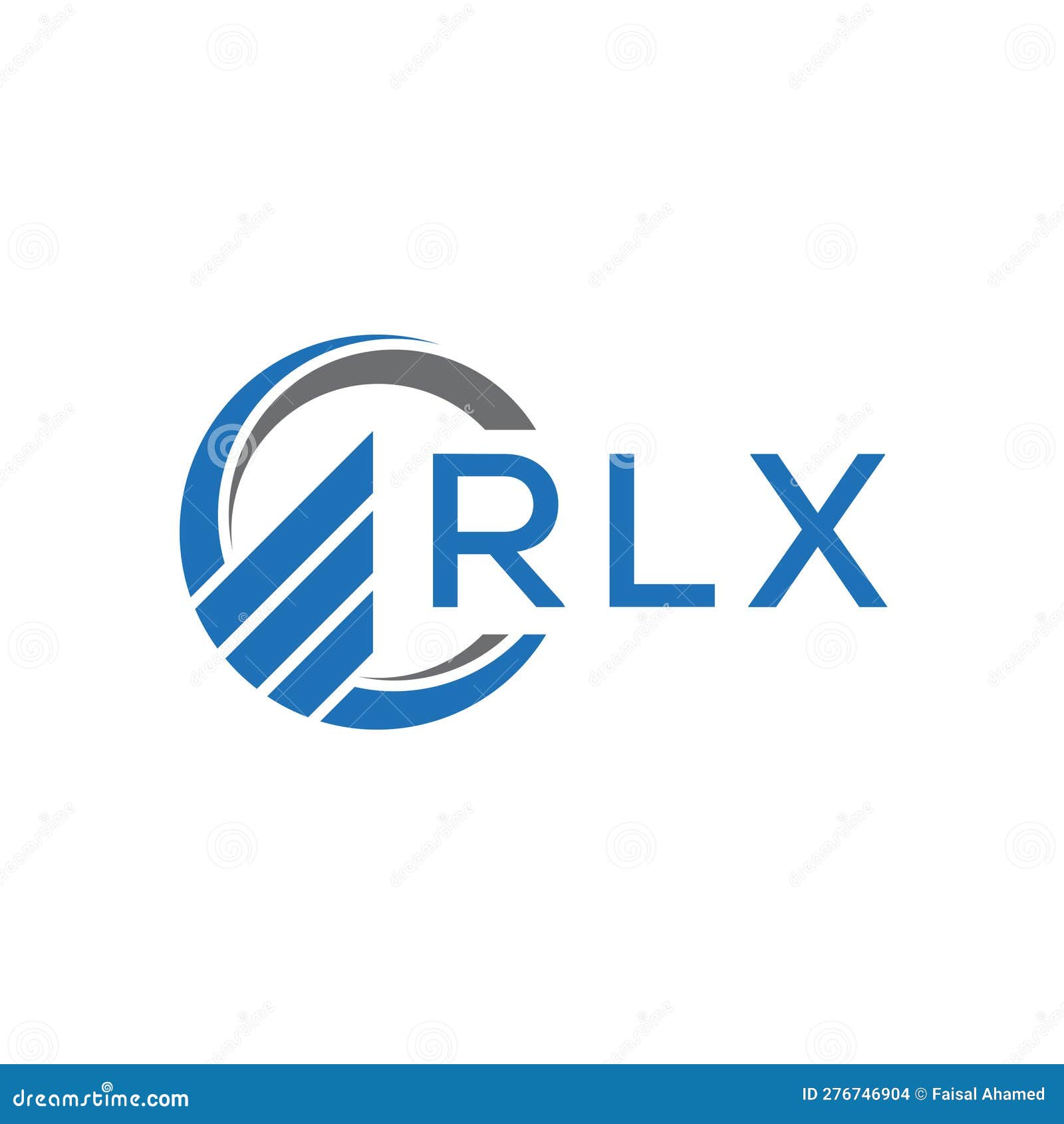 RLX Abstract Technology Logo Design on White Background. RLX Creative ...
