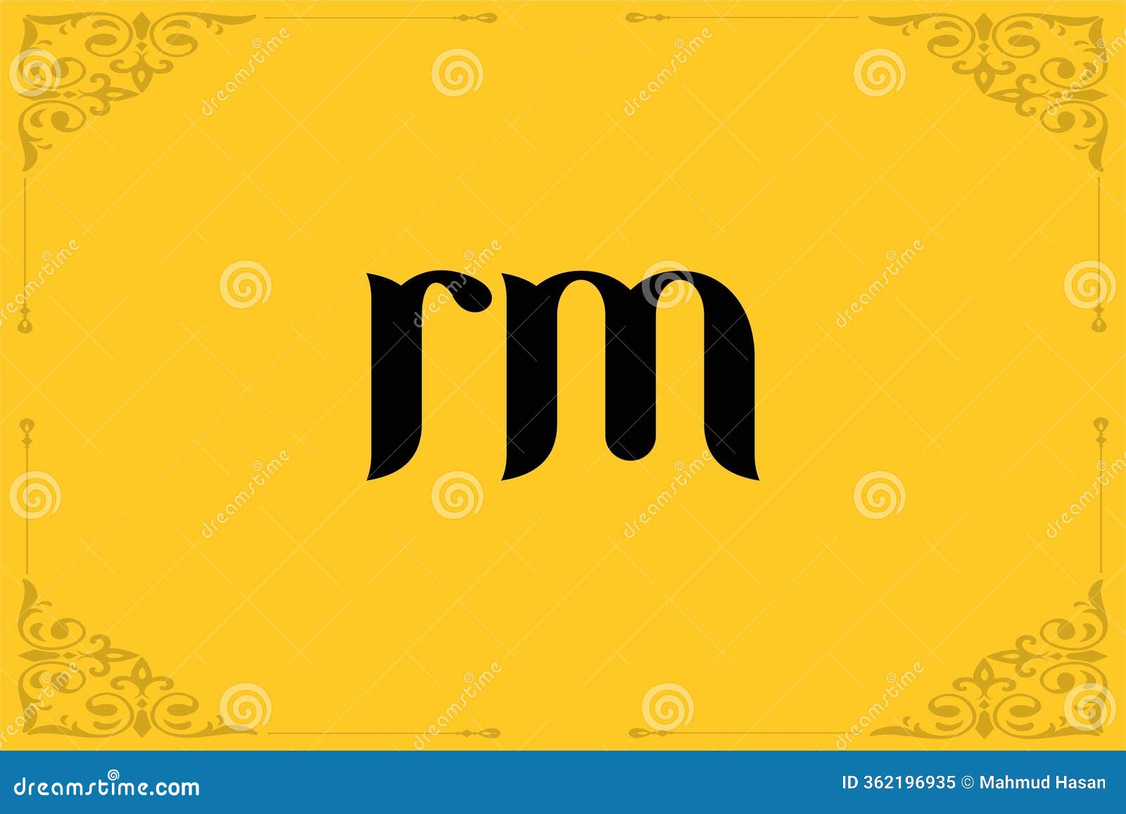 RM abstract luxury logo stock vector. Illustration of company - 362196935