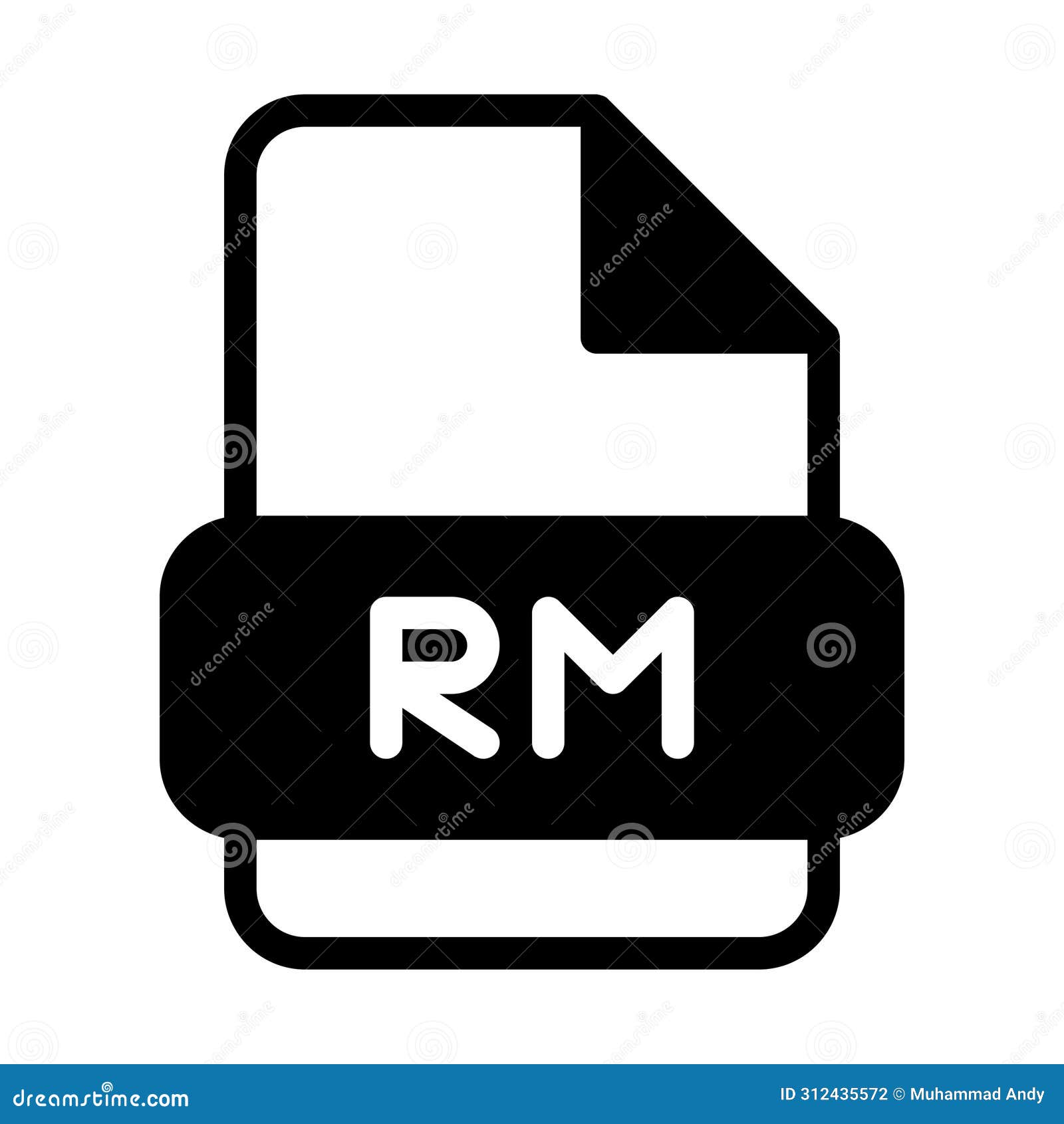 Rm File Format Video Icons. Web Files Label Icon Stock Illustration ...