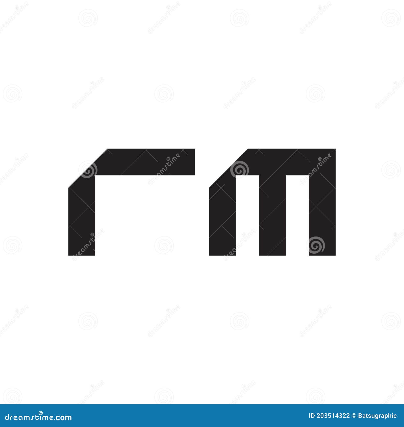 Rm Initial Letter Vector Logo Icon Stock Vector - Illustration of ...