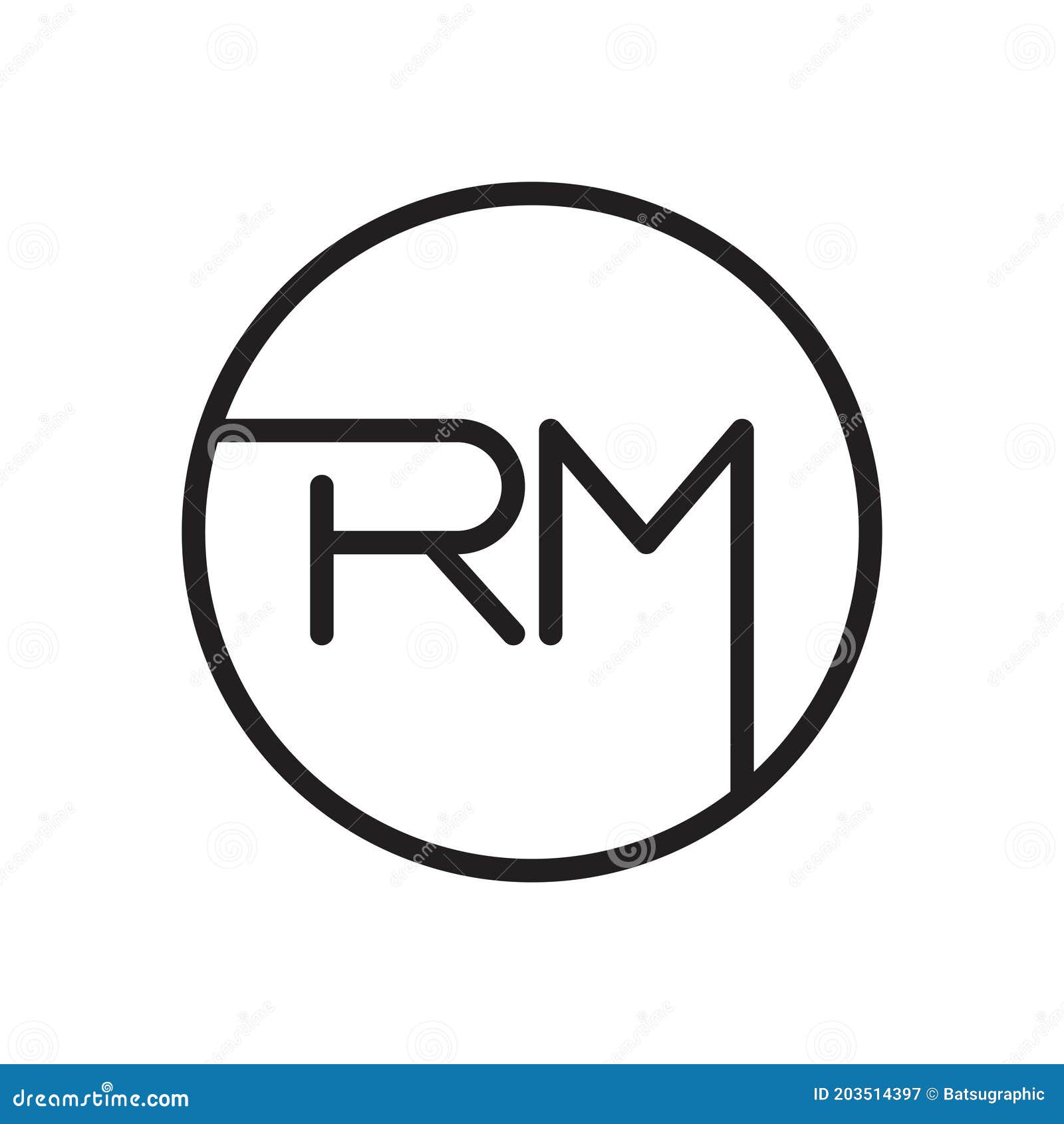 Rm Initial Letter Vector Logo Icon Stock Vector - Illustration of ...