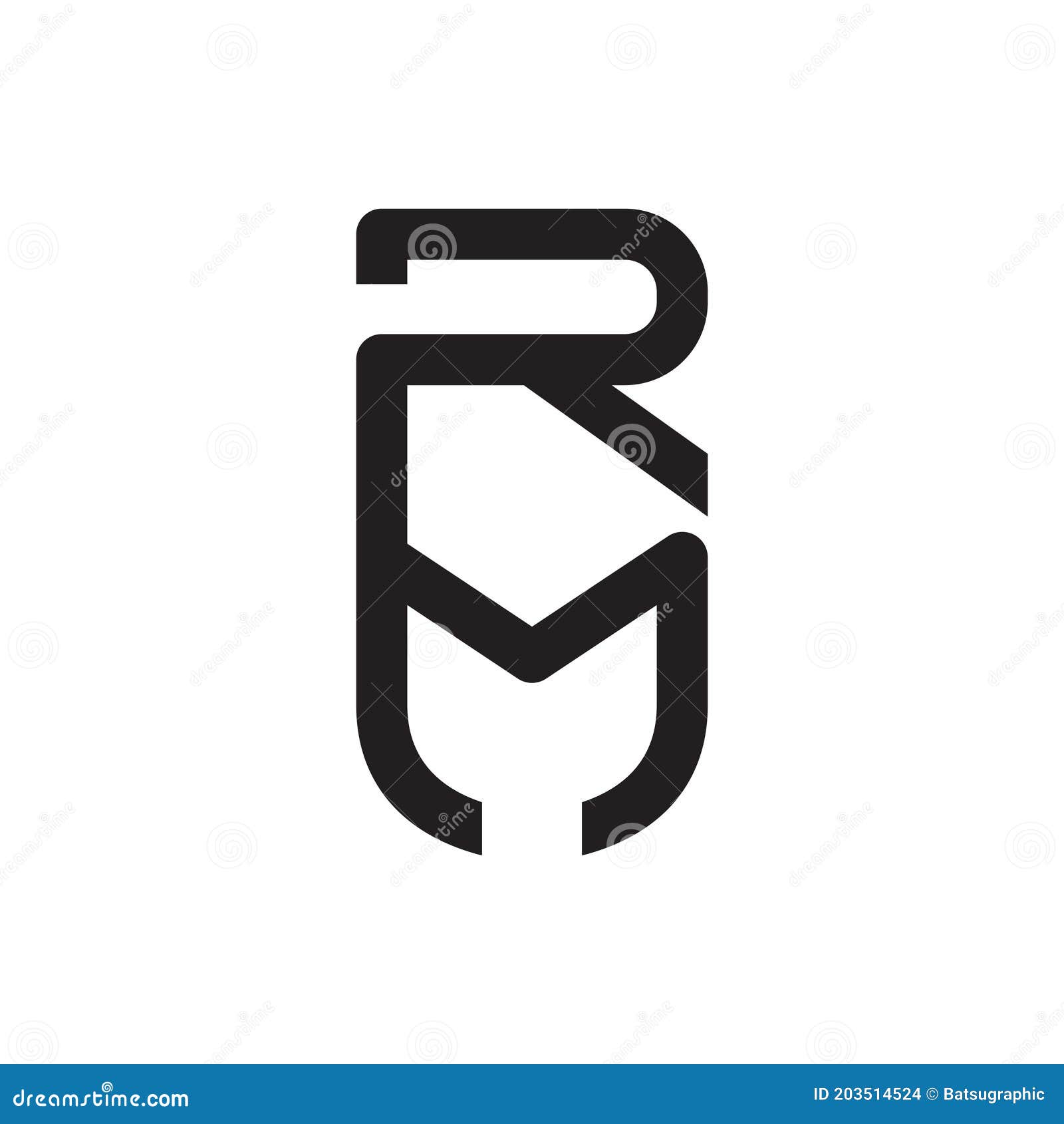 Rm Initial Letter Vector Logo Icon Stock Vector - Illustration of ...
