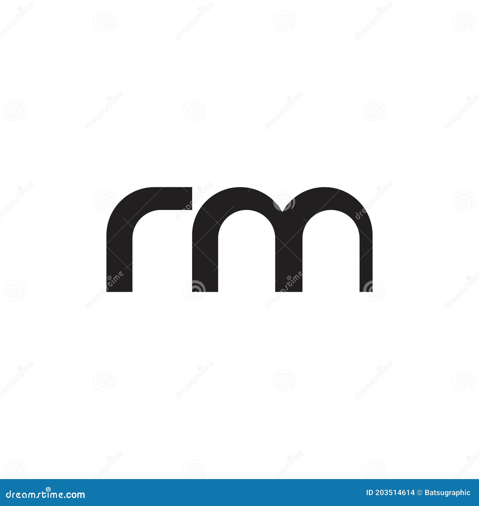 Rm Initial Letter Vector Logo Icon Stock Vector - Illustration of type ...