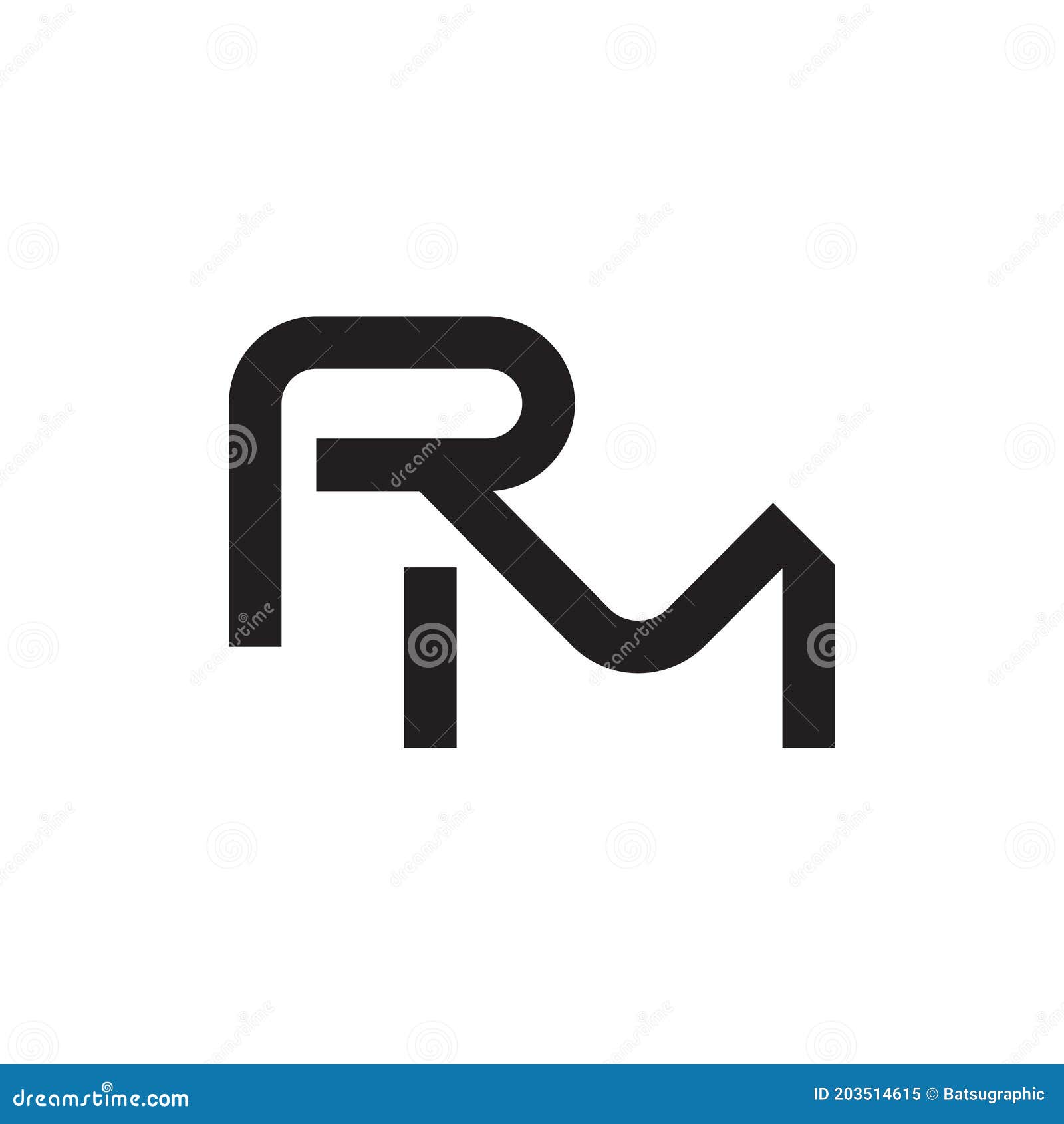 Rm Initial Letter Vector Logo Icon Stock Vector - Illustration of ...