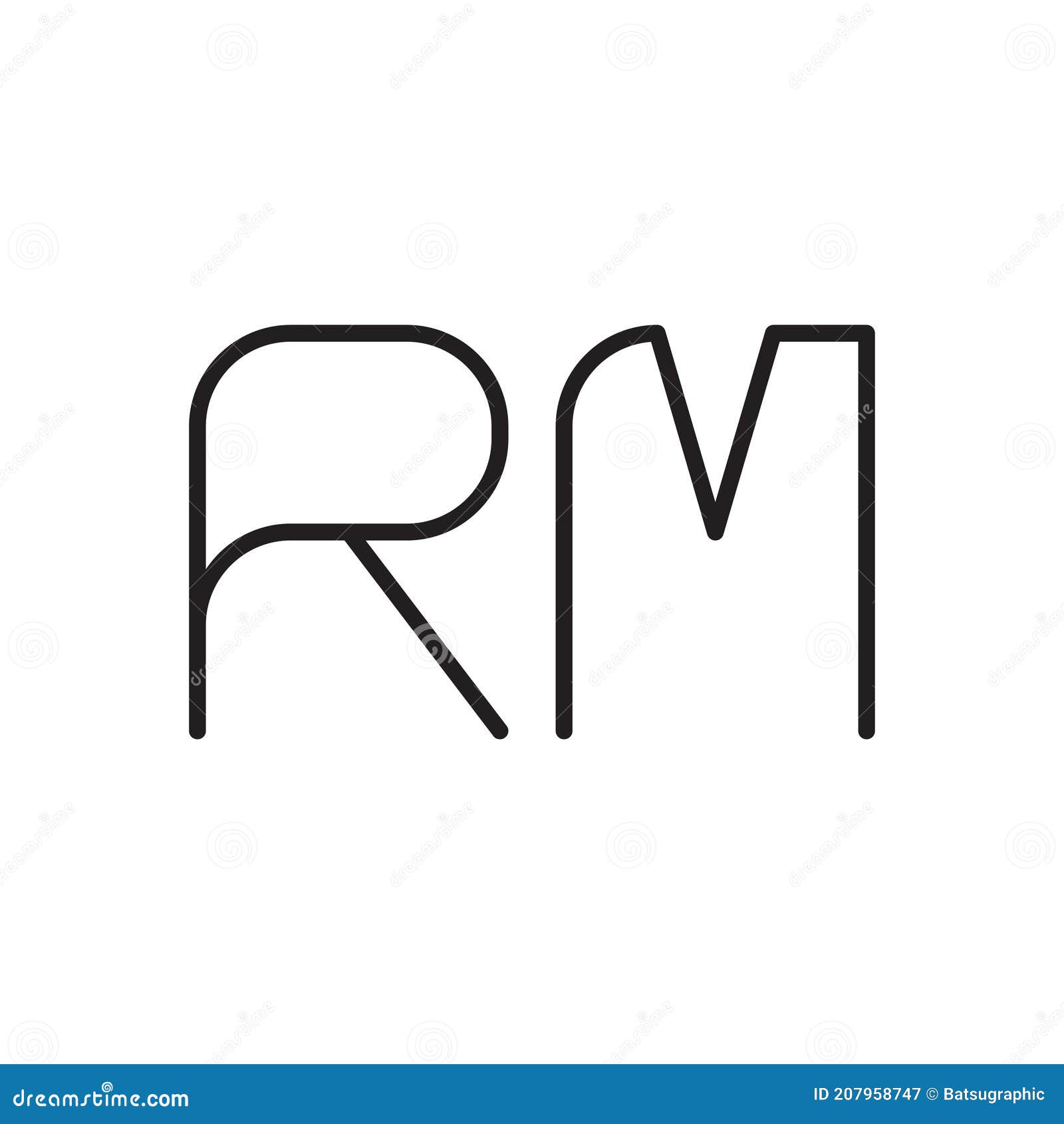 Rm Initial Letter Vector Logo Icon Stock Vector - Illustration of ...