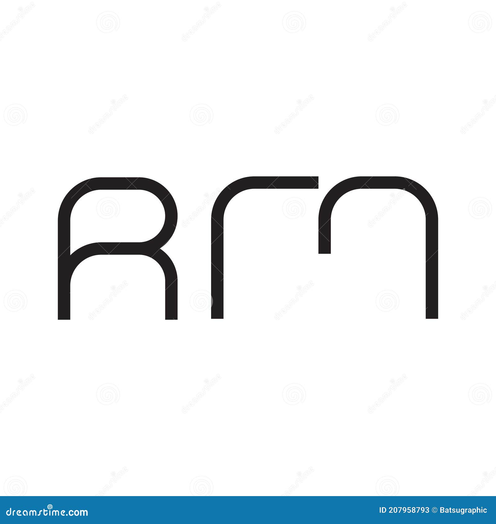 Rm Initial Letter Vector Logo Icon Stock Vector - Illustration of ...