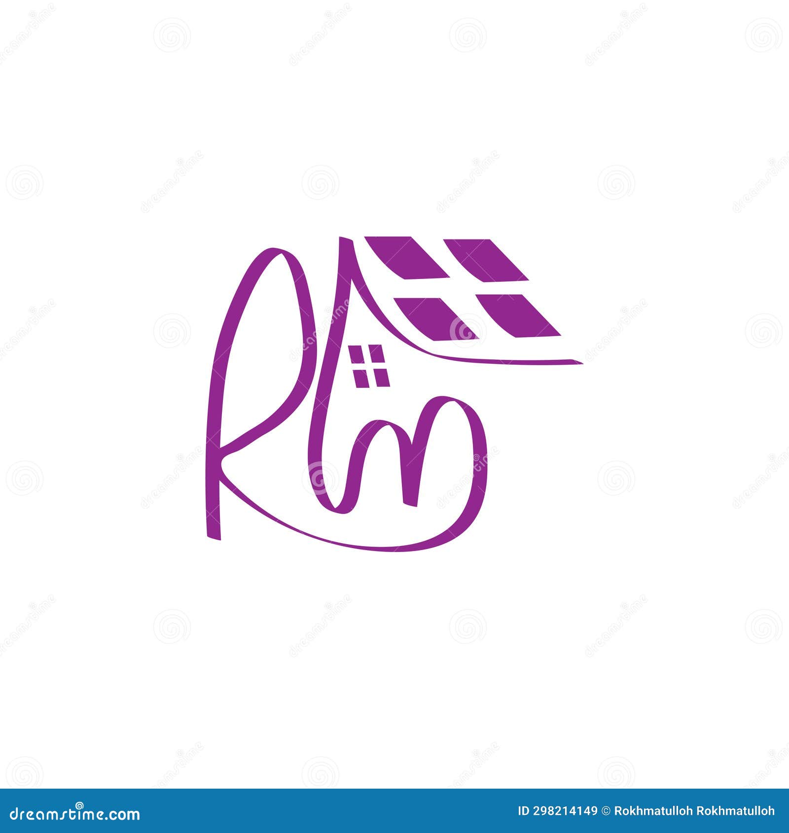 RM Logo House Vector Abstract Illustration Design Stock Vector ...