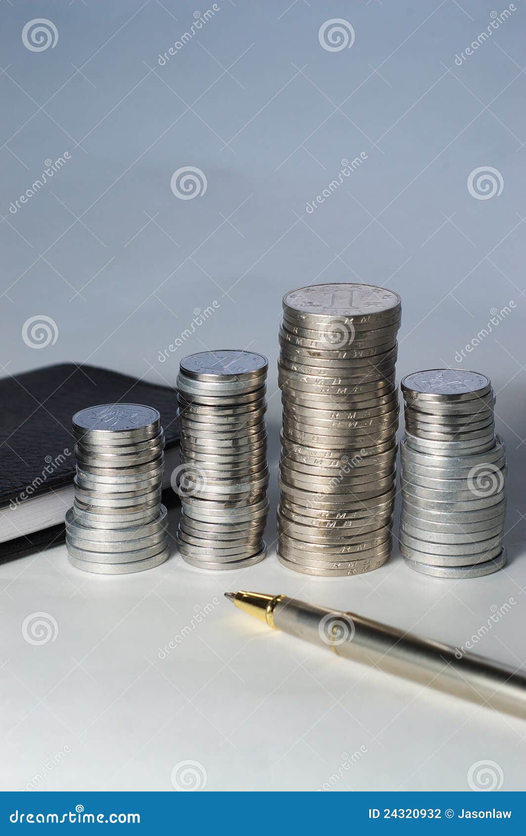 RMB coins and notes stock photo. Image of finance, payment - 24320932