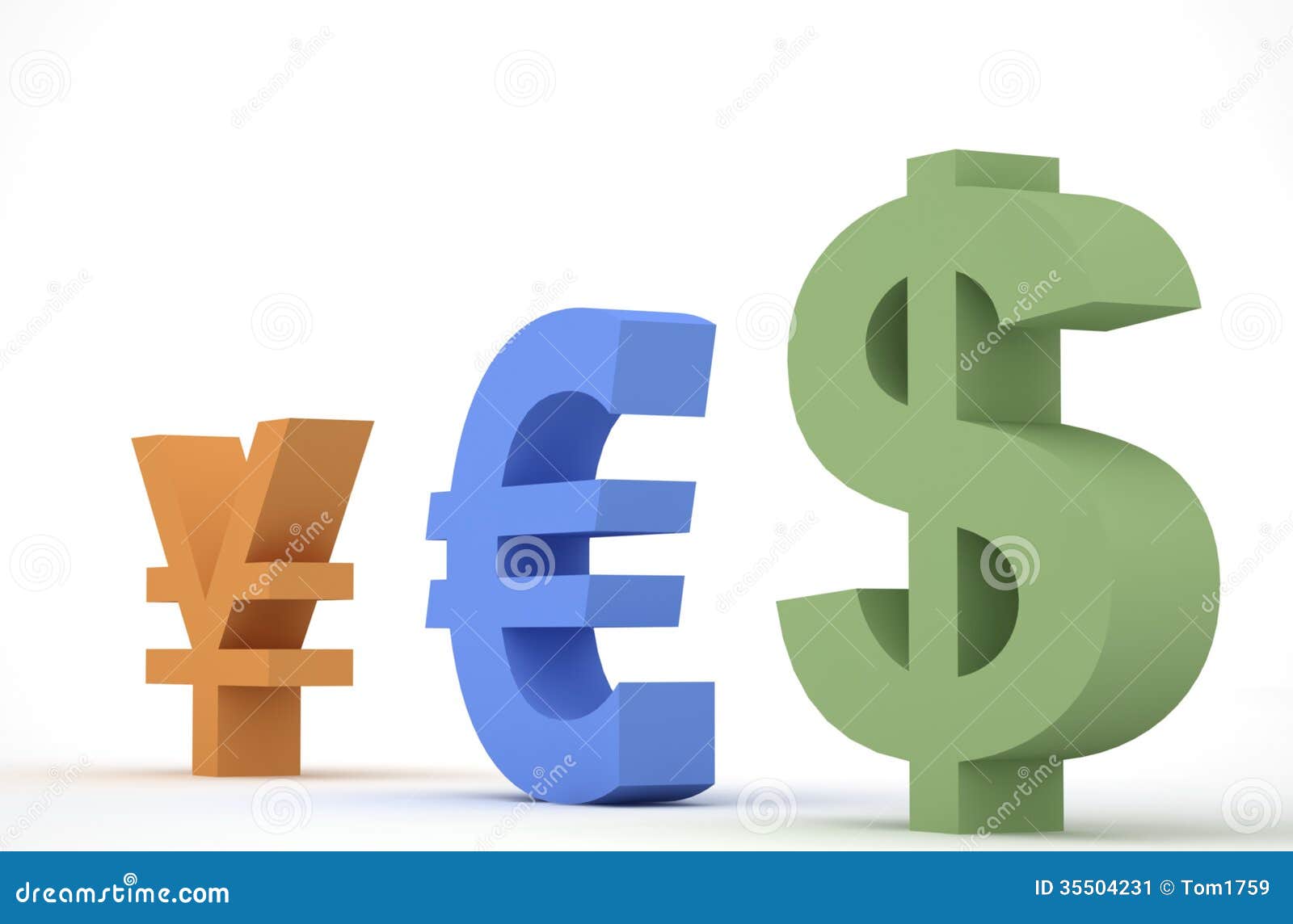 Rmb, euro et dollar illustration stock. Illustration du ensemble - 35504231
