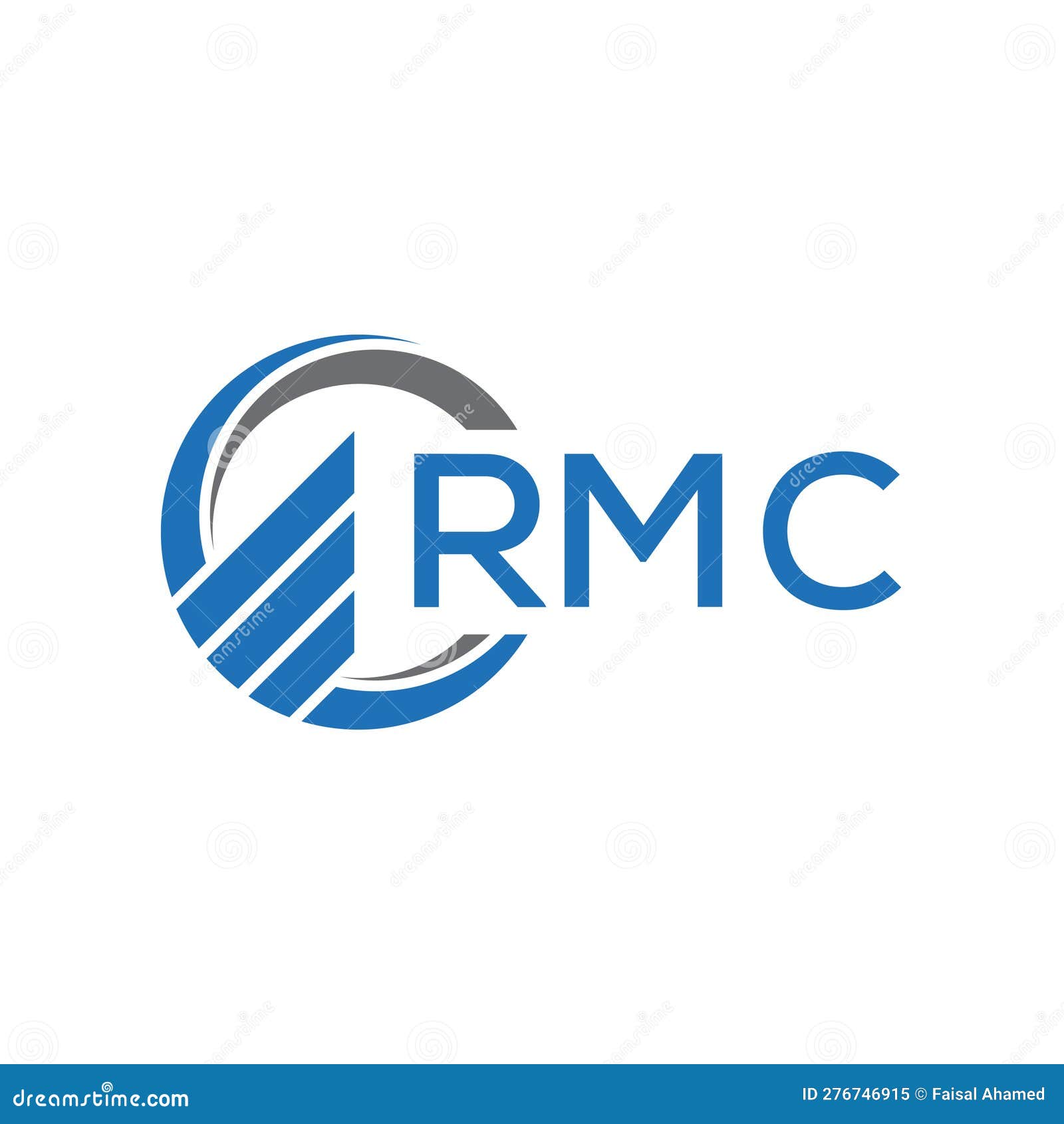 RMC Abstract Technology Logo Design on White Background. RMC Creative ...