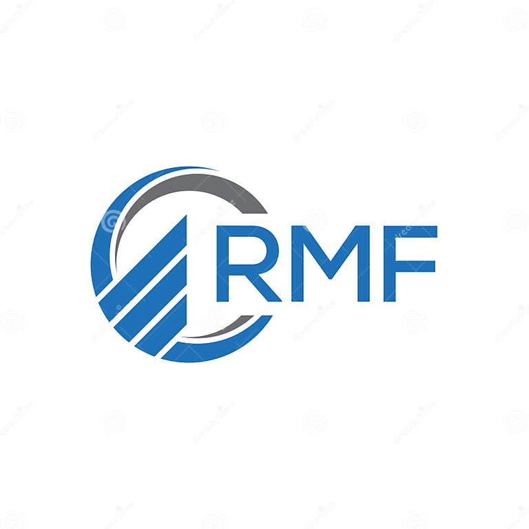 RMF Abstract Technology Logo Design on White Background. RMF Creative ...