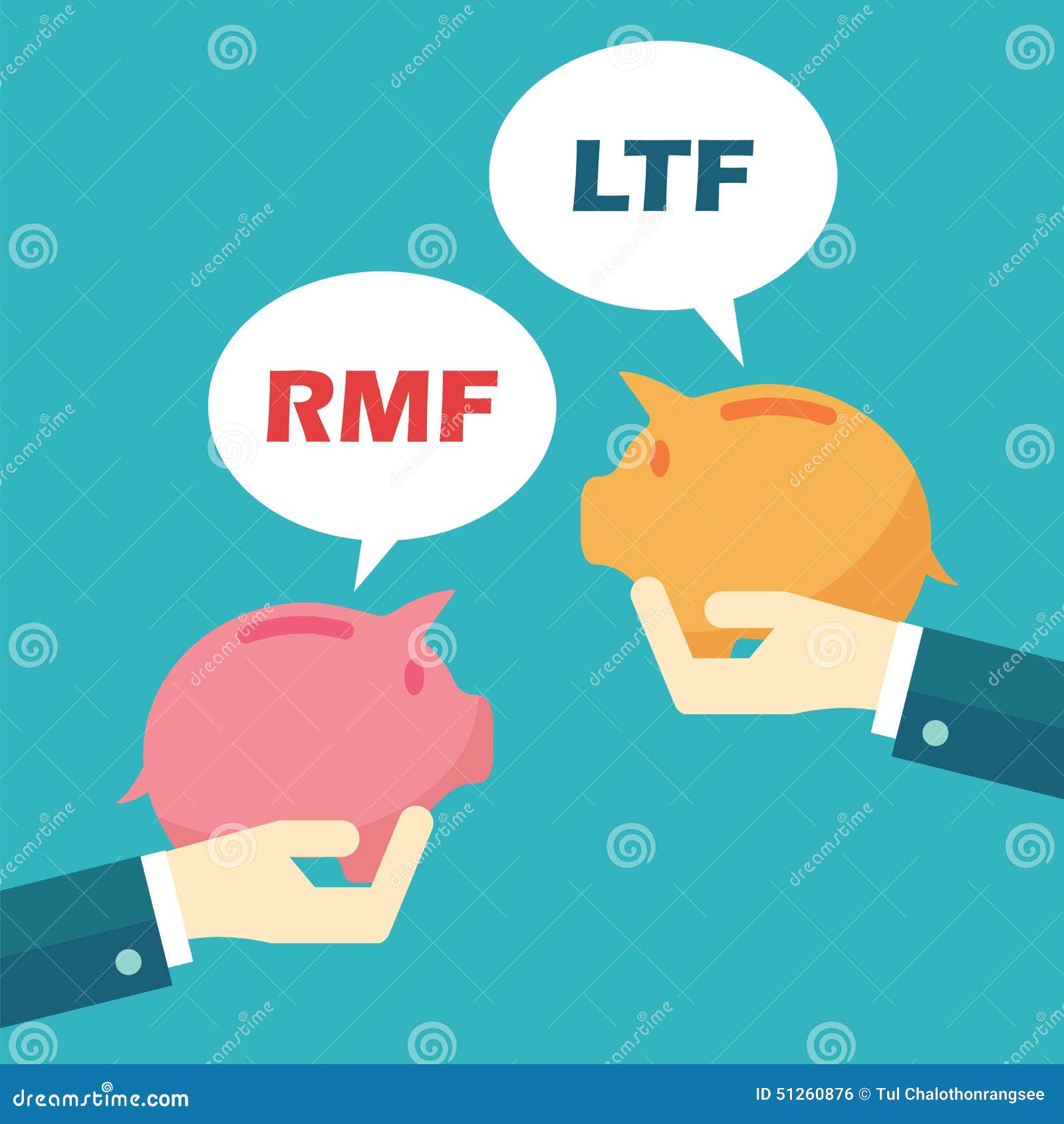 Rmf and ltf stock vector. Illustration of equity, business - 51260876