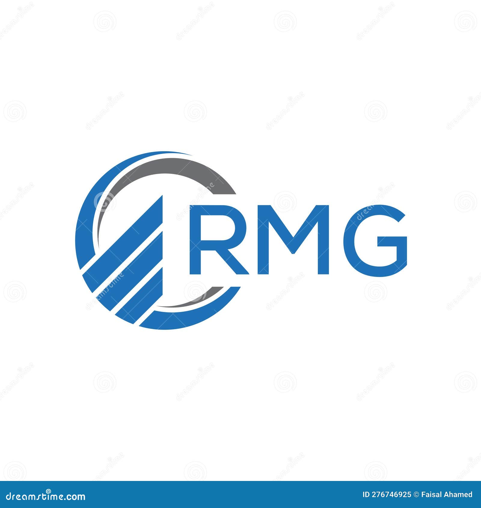 RMG Abstract Technology Logo Design on White Background. RMG Creative ...