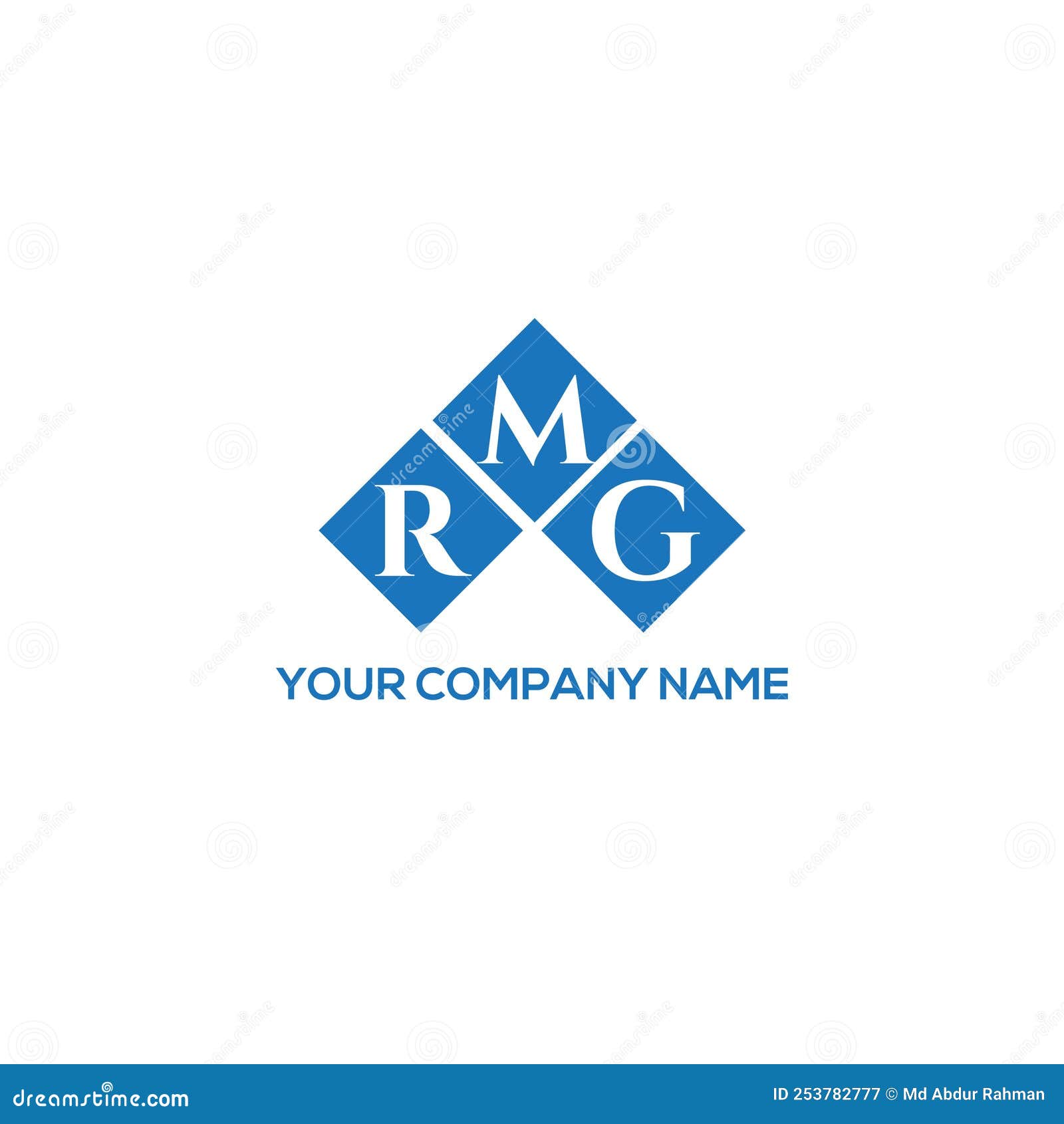 RMG Letter Logo Design on WHITE Background. RMG Creative Initials ...