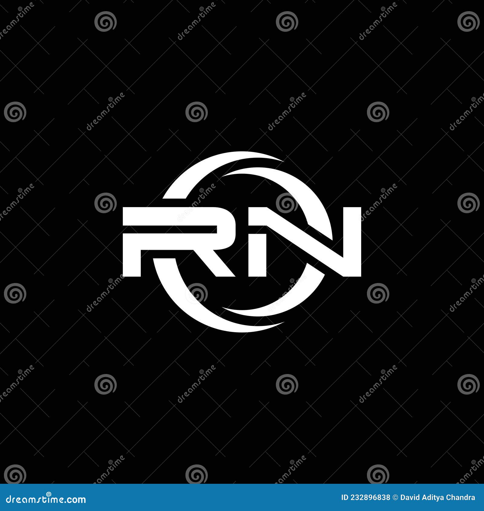RN Logo Monogram Design Template Stock Vector - Illustration of ...