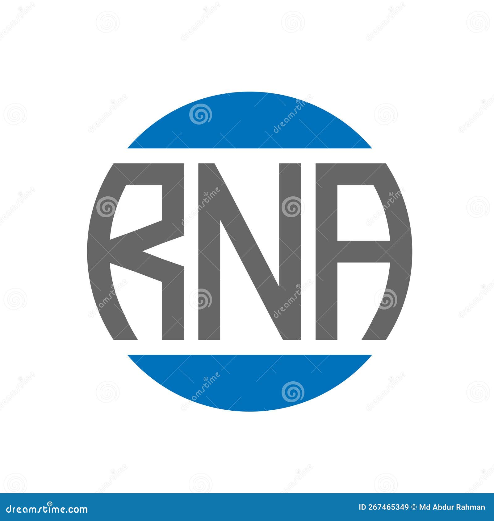 RNA Letter Logo Design on White Background. RNA Creative Initials ...