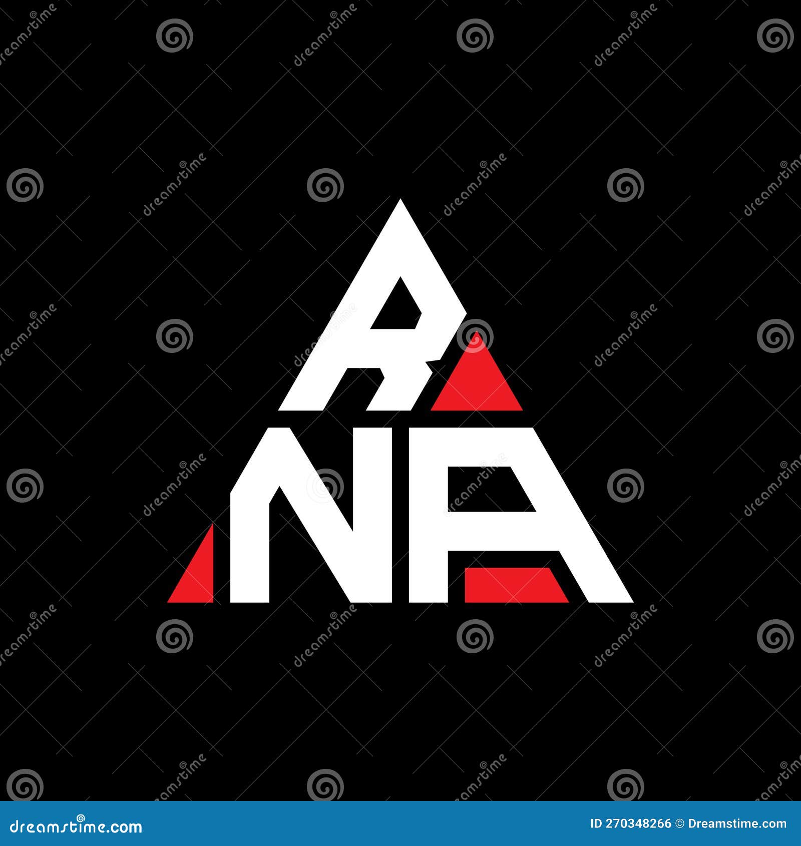 RNA Triangle Letter Logo Design with Triangle Shape. RNA Triangle Logo ...