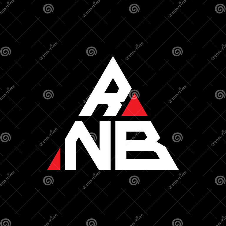 RNB Triangle Letter Logo Design with Triangle Shape. RNB Triangle Logo ...