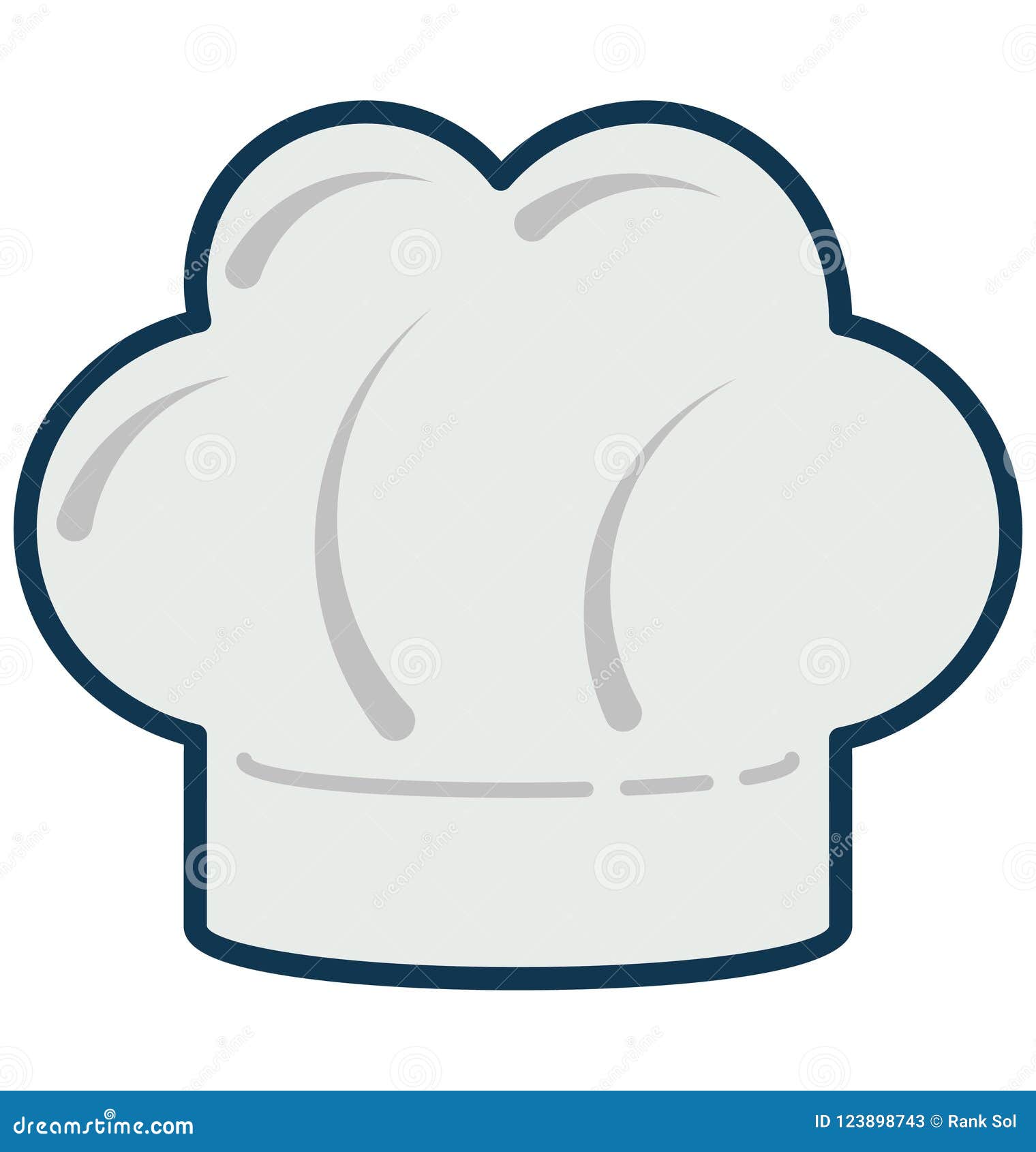 Chef Hat Color Vector Illustration Isolated Fully Editable Stock Vector ...