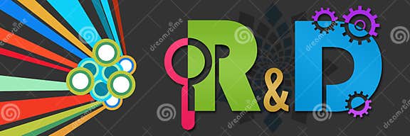 RND - Research and Development Black Colorful Stock Illustration ...