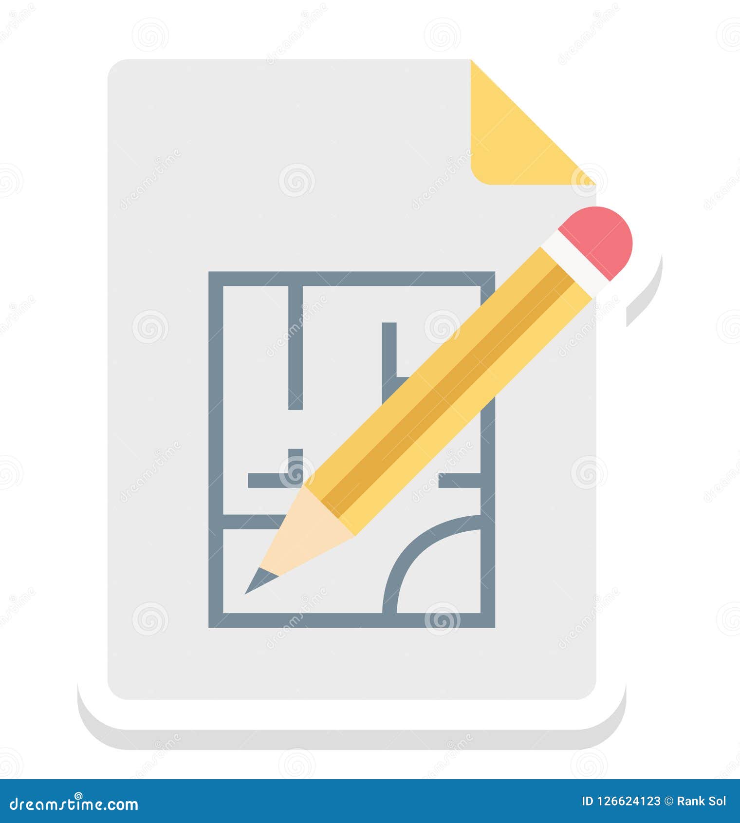 Drawing Vector Icon for Construction Stock Vector - Illustration of ...