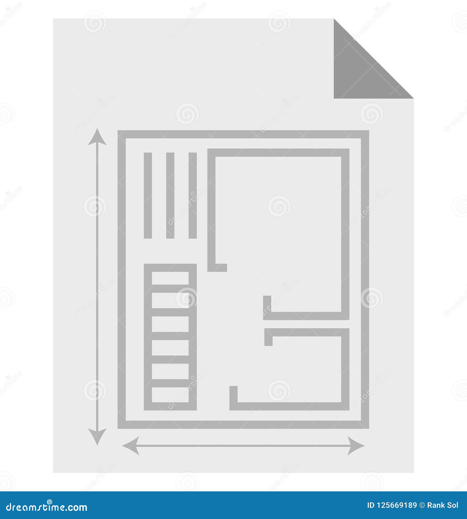 House Plan, Construction Plan Isolated Vector Icons Can Be Modify with ...
