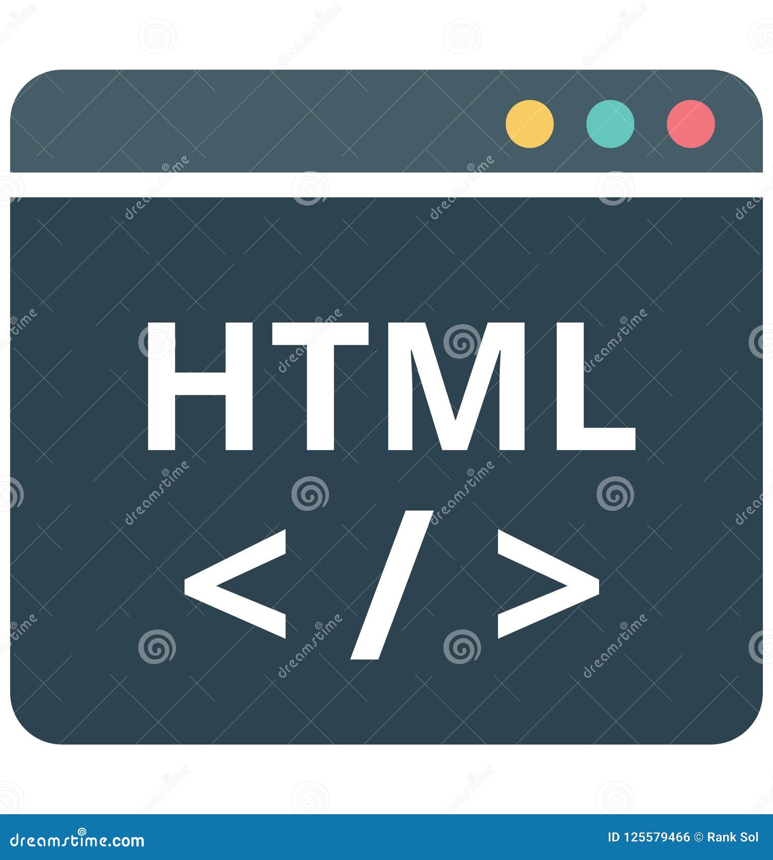 Html Coding, Programming Isolated Vector Icon Stock Vector ...