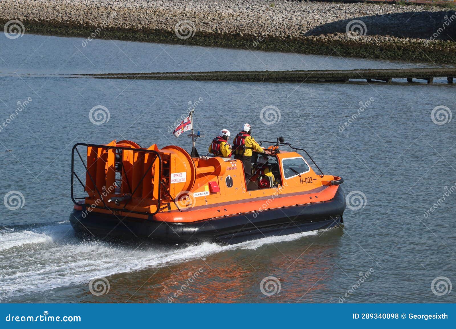 RNLI the Hurley Flyer Hovercraft Morecambe Editorial Stock Photo ...