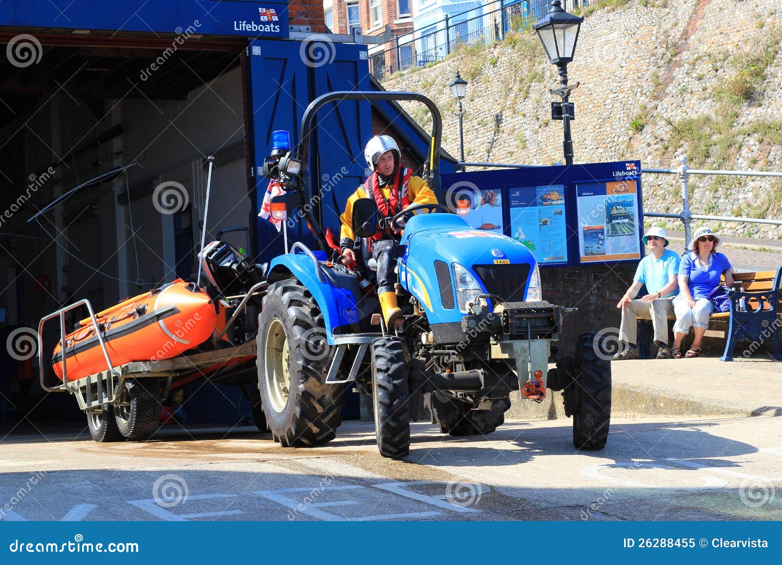 RNLI Launching a Rescue Dingy. Editorial Image - Image of institution ...
