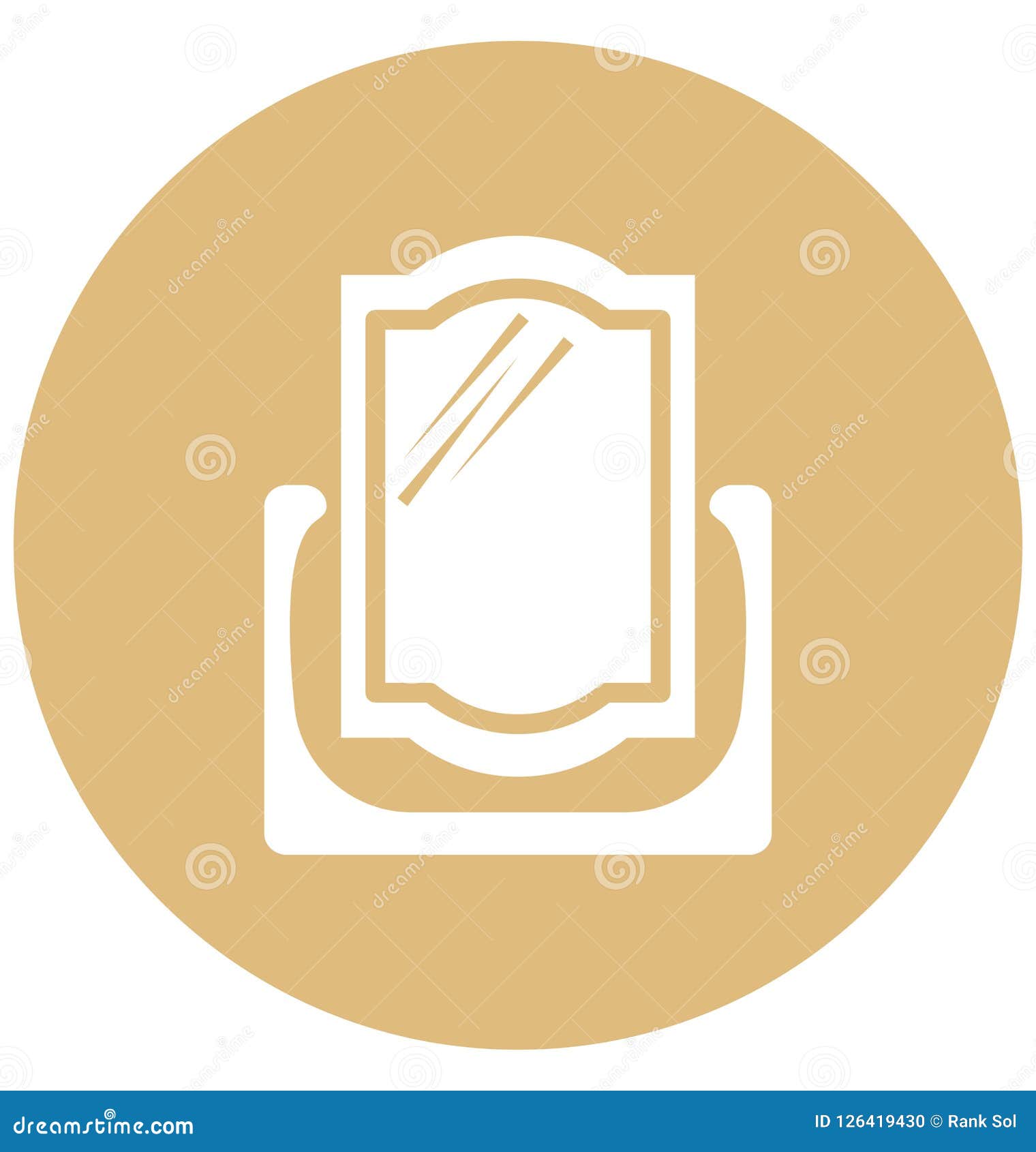 Clean, simple, and stylish vanity.: vanity mirror lights vector