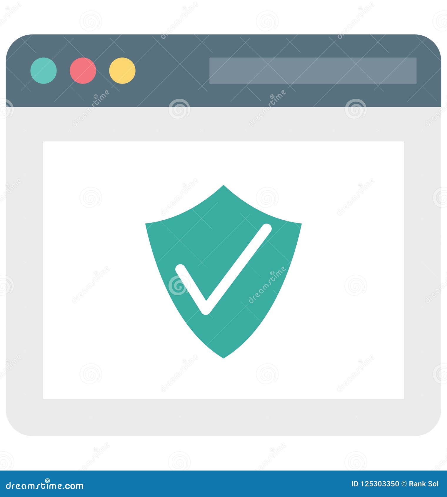 Web Protection, Web Security Vector Icon Editable Stock Vector ...
