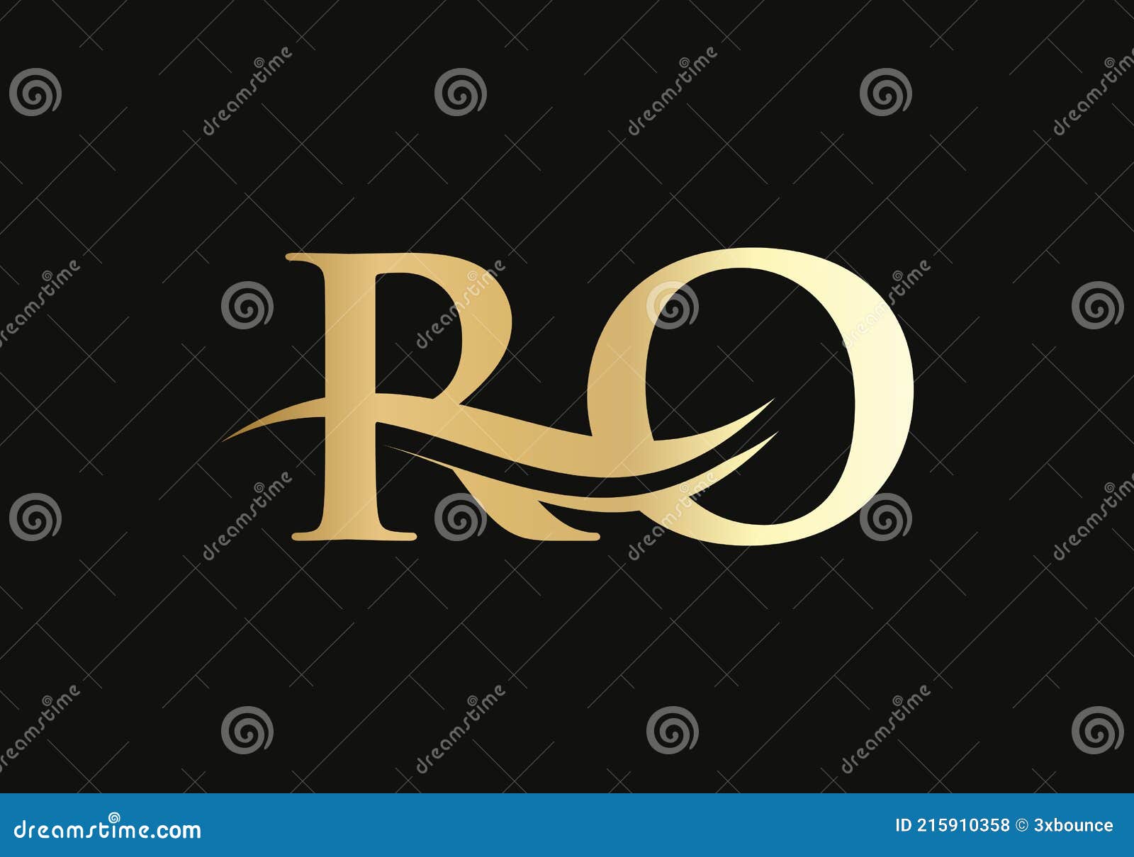 RO Letter Linked Logo for Business and Company Identity. Initial Letter ...