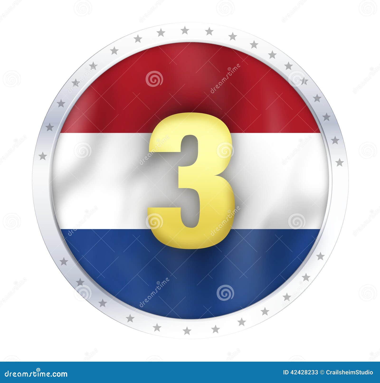 3ro lugar de Netherland stock de ilustración. Ilustración de fondo ...