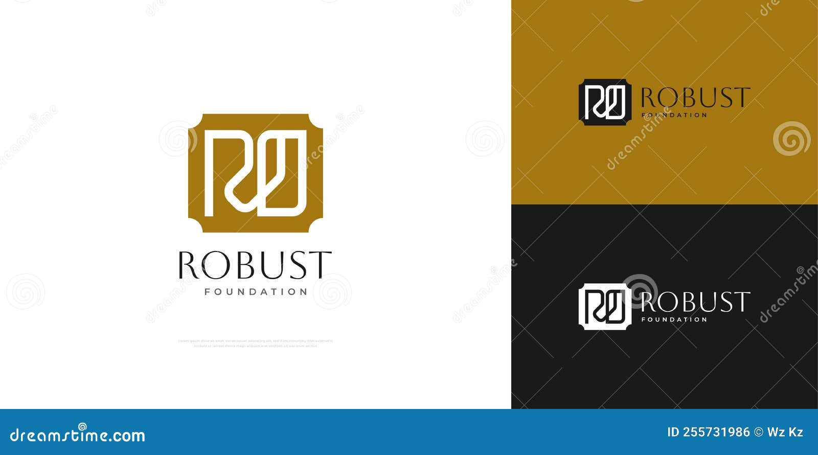 RO Monogram Logo Design. Initial R and O Logo with Line Style in ...