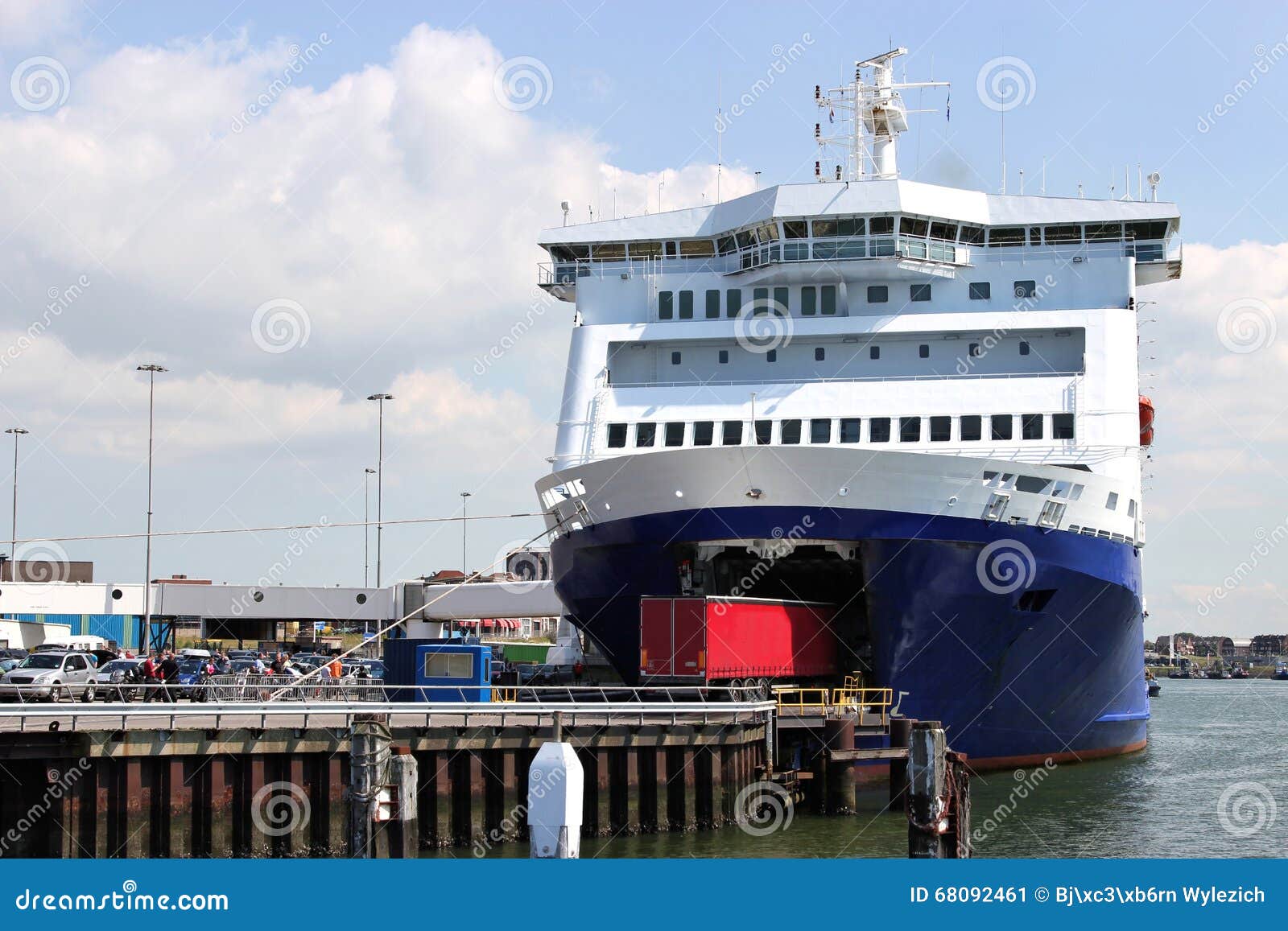 Ro-ro passenger ferry stock image. Image of schedule - 68092461