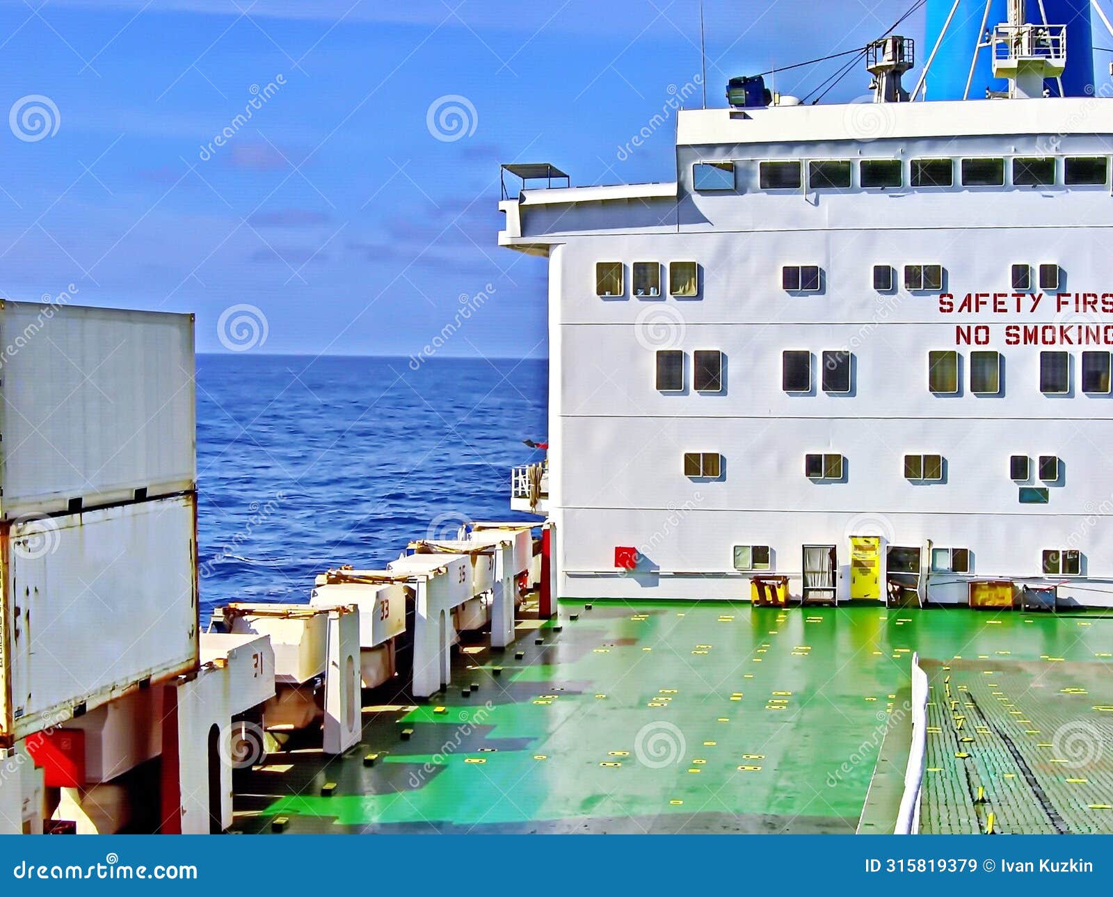 Ro-Ro Ship. the Upper and Inner Decks are Used for Loading and ...